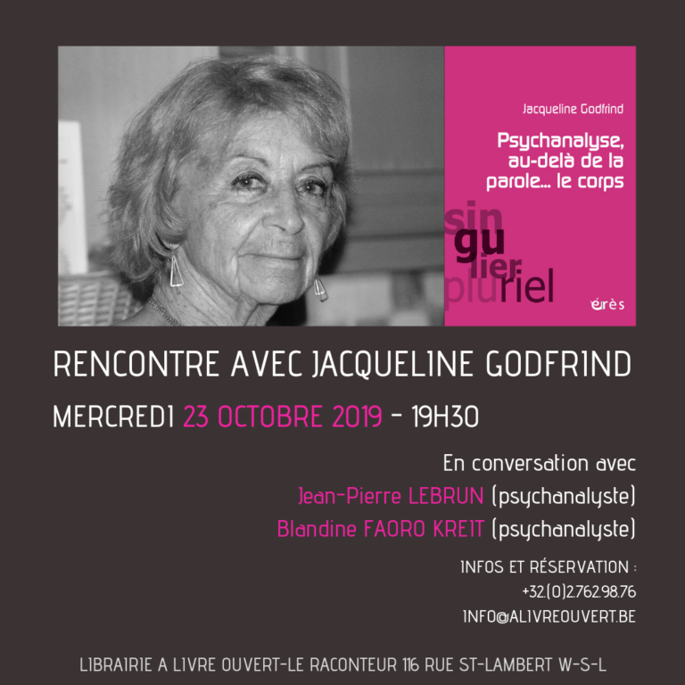 ARPP Pour poursuivre la réflexion avec Jacqueline Godfrind le 23 ...